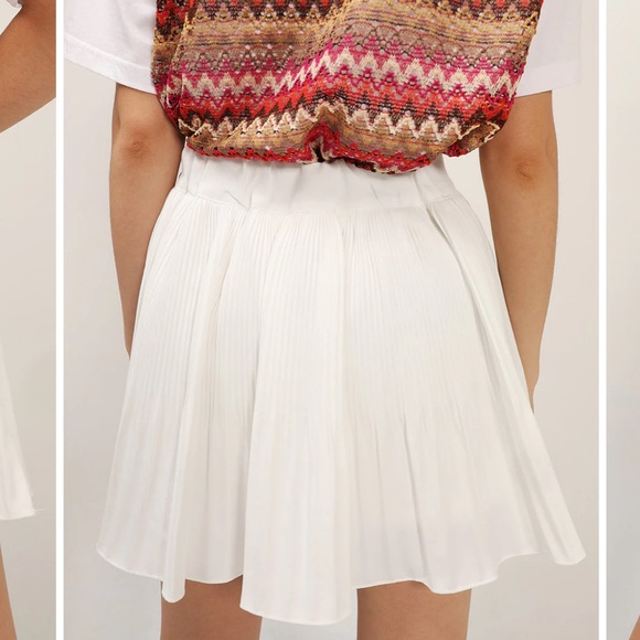 Shorts | Nwt White Skort With Pleated Details A Perfect Piece For ...